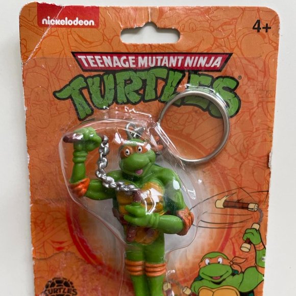 Nickelodeon | Toys | Rare Vintage Tmnt Turtles Keychain Key Ring ...
